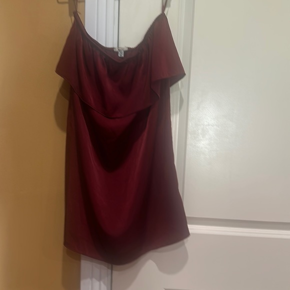 Ecote | Tops | Egote Beautiful Blouse Mini Dress In A Beautiful Wine ...